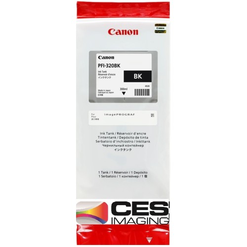 PFI-320BK Canon Pigment Black Ink Tank - 300ml-2890C001AA